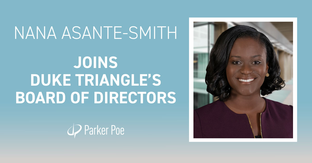 Nana Asante-Smith Joins Duke Triangle's Board of Directors | Parker Poe