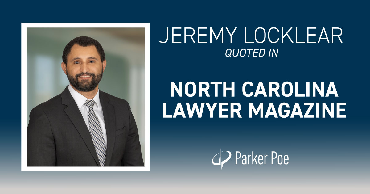 Jeremy Locklear Quoted in North Carolina Lawyer Magazine About ...