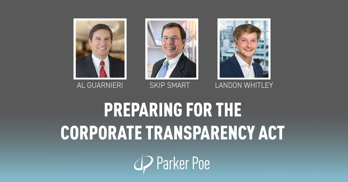 The Corporate Transparency Act Is Coming. Are You Ready? | Parker Poe