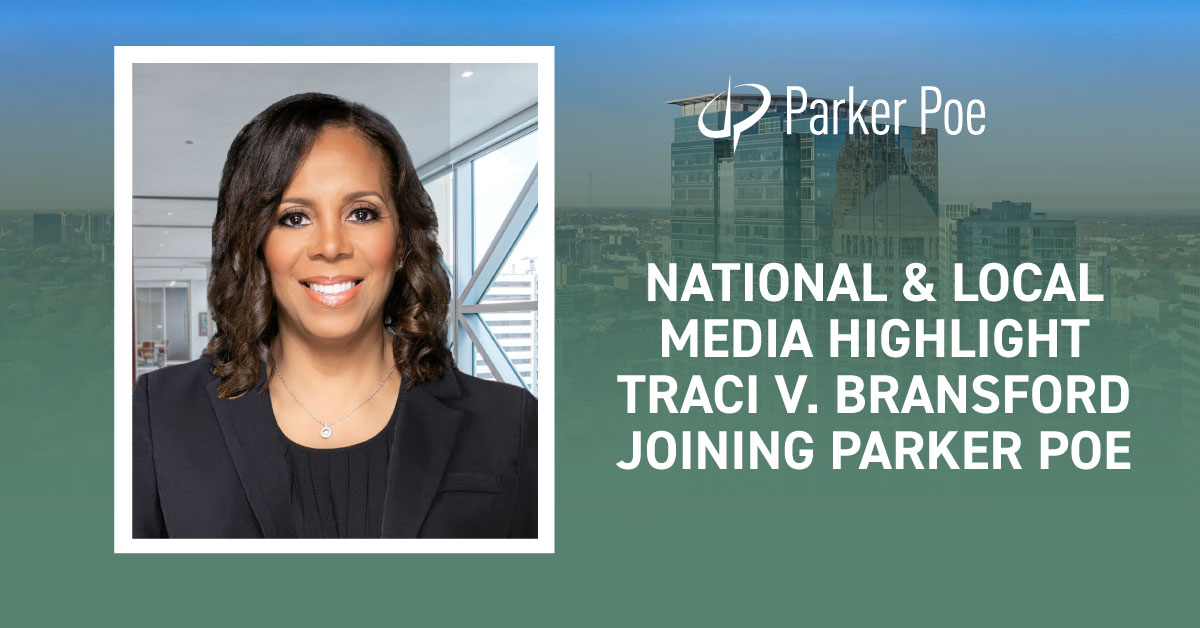 National and Local Media Highlight Traci V. Bransford Joining Parker ...