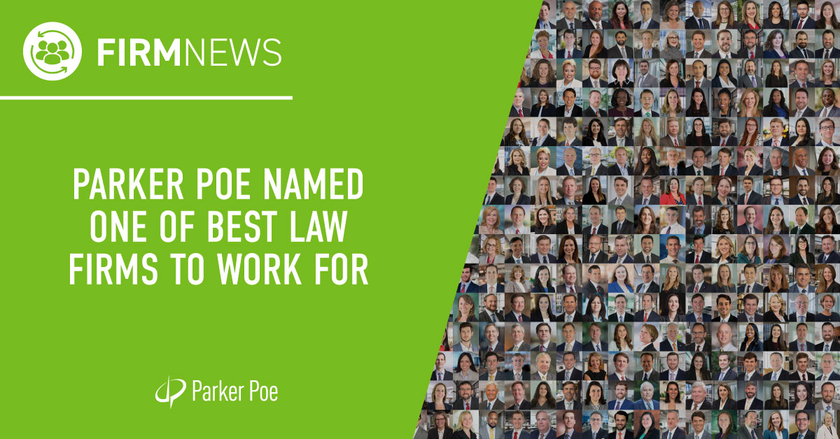 Parker Poe Named One of Best Companies to Work for Among U.S. Law Firms ...