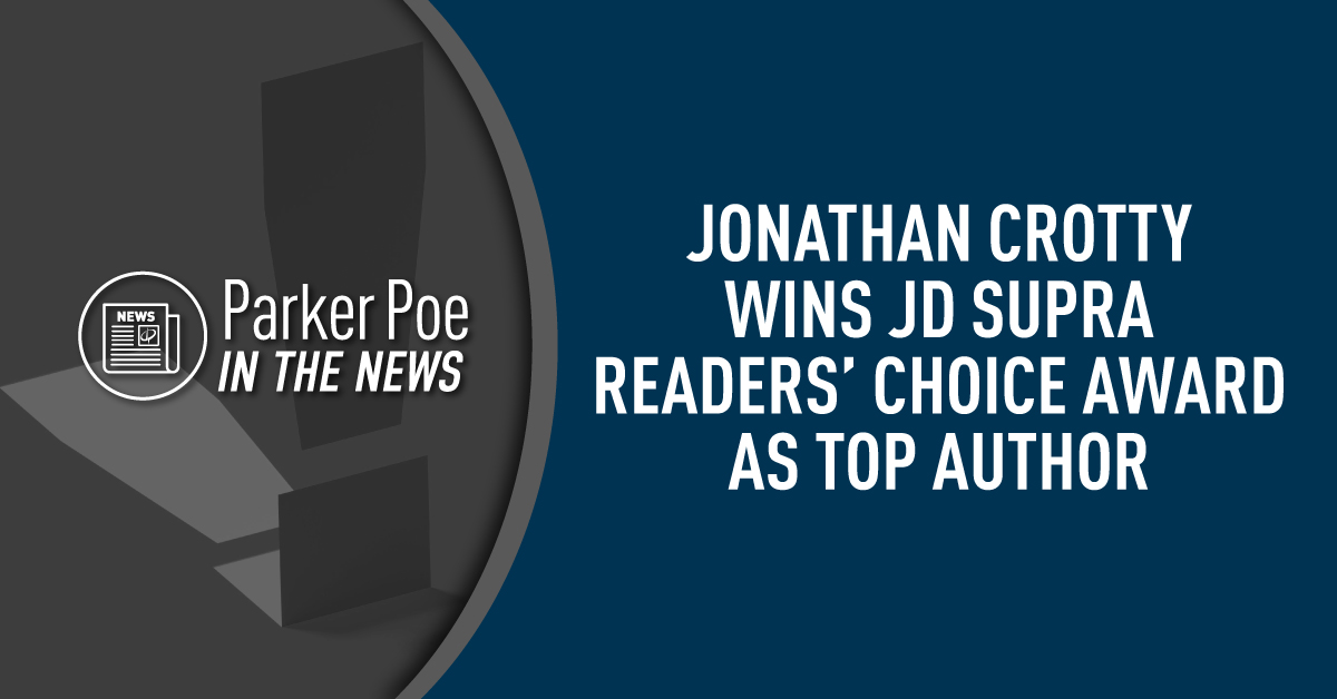 Jonathan Crotty Wins JD Supra Readers' Choice Award as Top Author ...