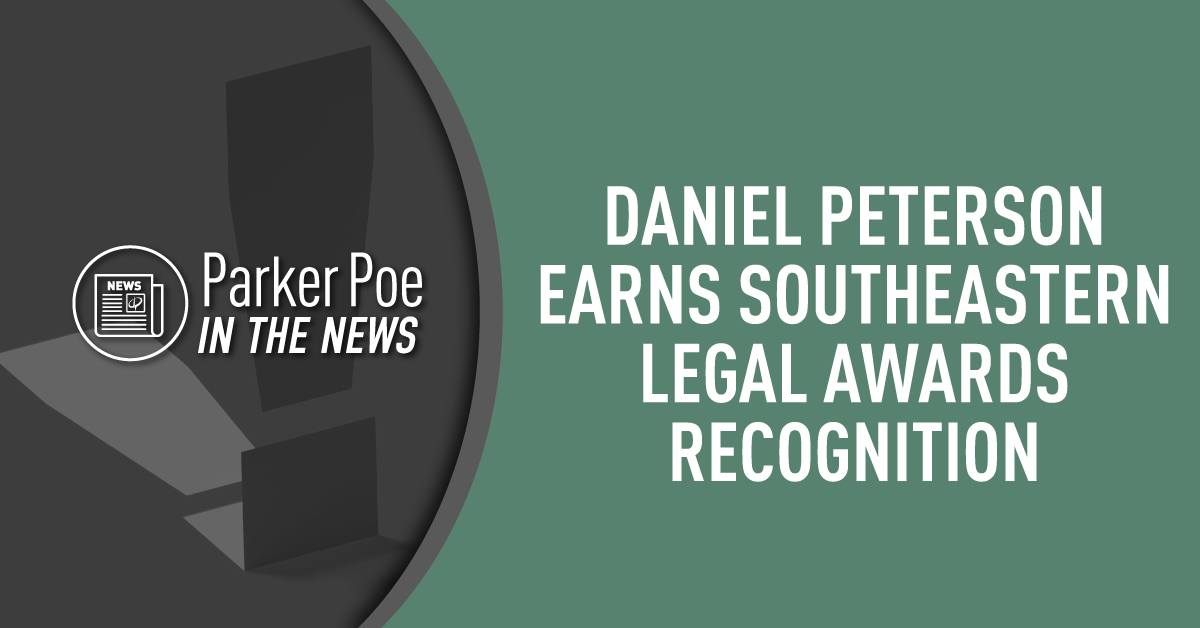 Daniel Peterson Selected for Southeastern Legal Awards 'On the Rise ...