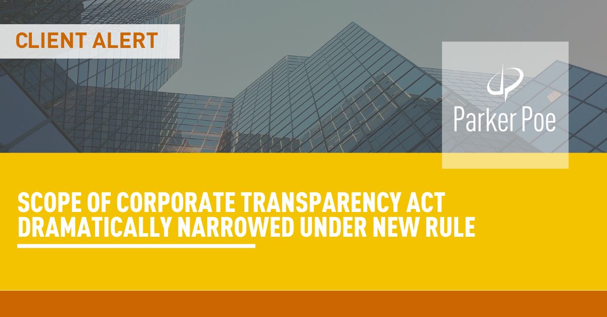 Scope of Corporate Transparency Act Dramatically Narrowed Under New ...